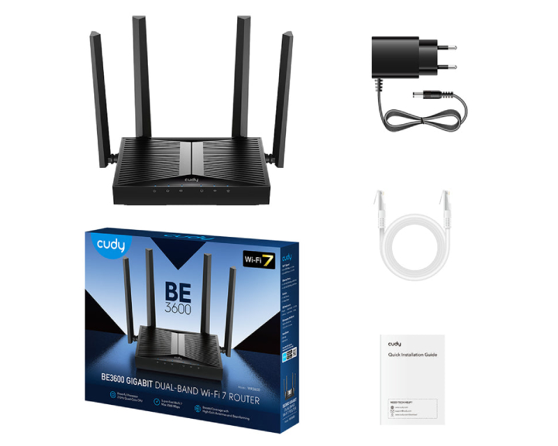 CUDY WR3600 BE3600 Gigabit Wi-Fi 7 Router - Tehnospot